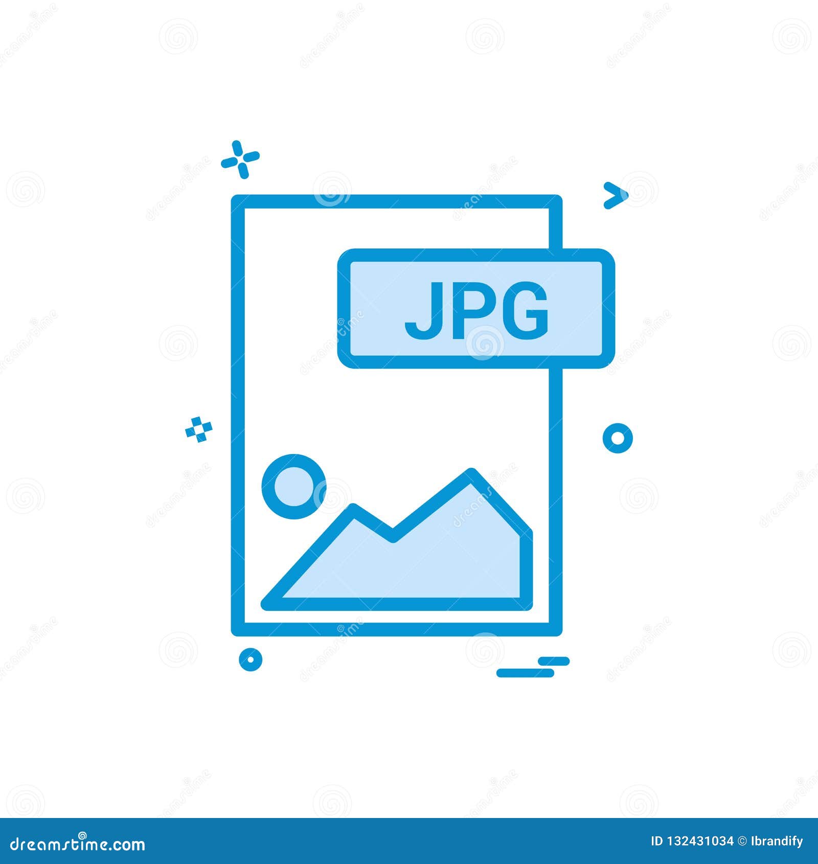 Jpg File Format Icon Vector Design Stock Vector - Illustration of ...