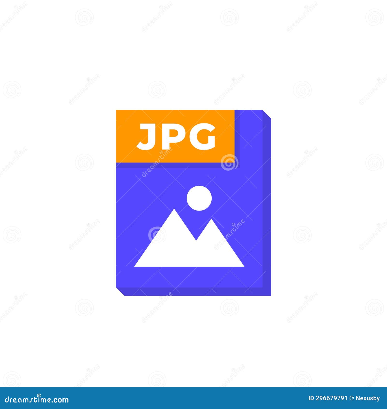 Jpg File Icon, Raster Image Format Vector Stock Illustration ...