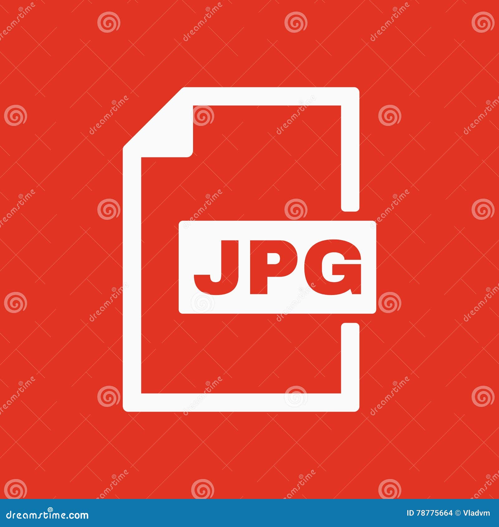 The JPG Icon. File Format Symbol Stock Vector - Illustration of ...