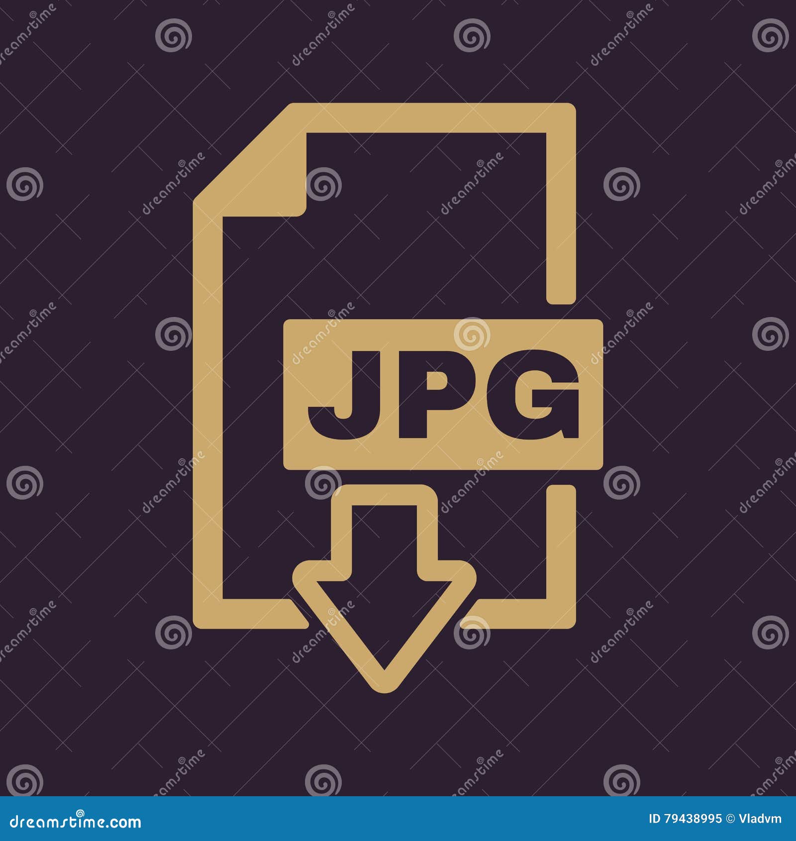 The JPG Icon. File Format Symbol Stock Vector - Illustration of ...