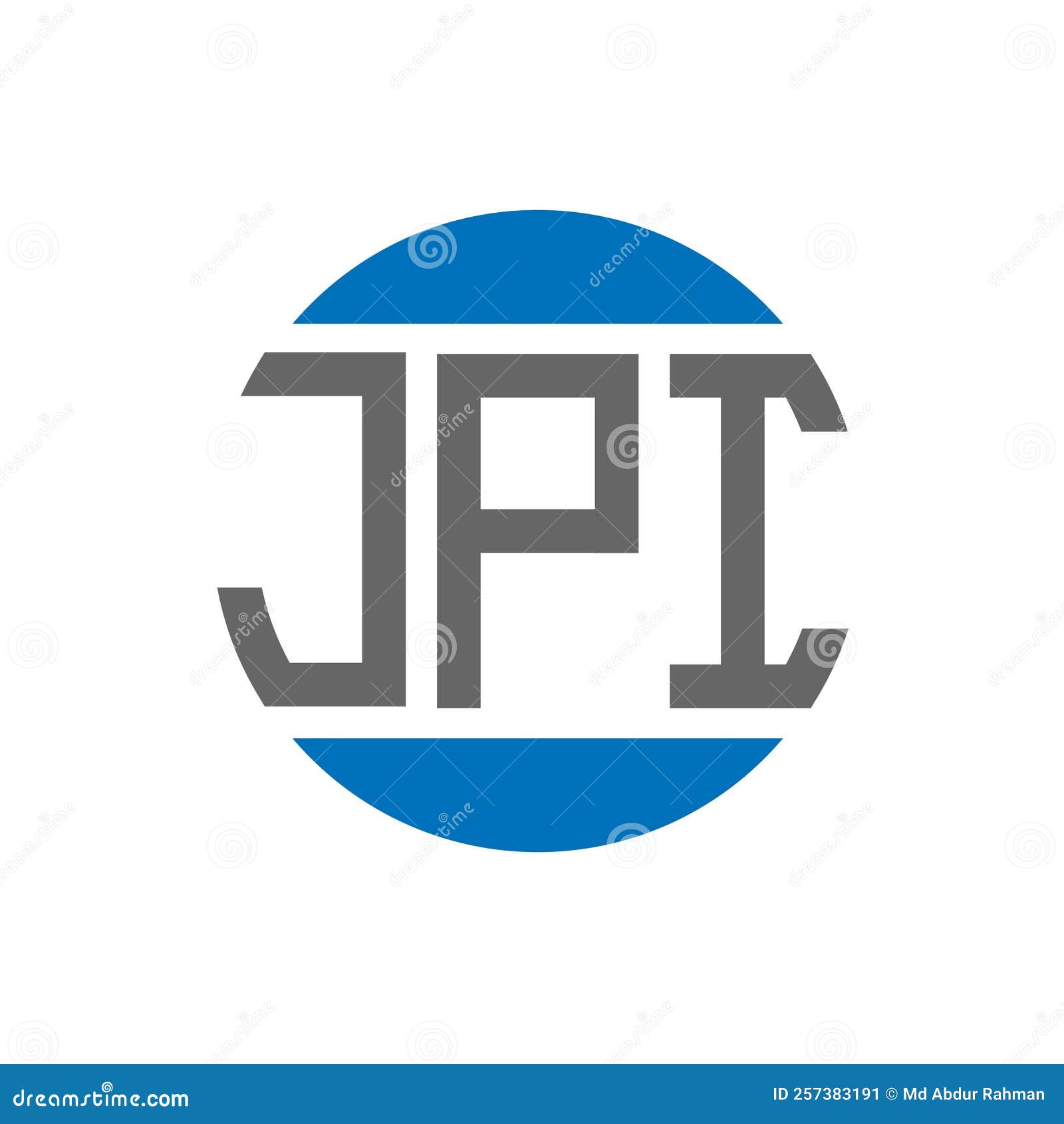 JPI Letter Logo Design on White Background. JPI Creative Initials ...