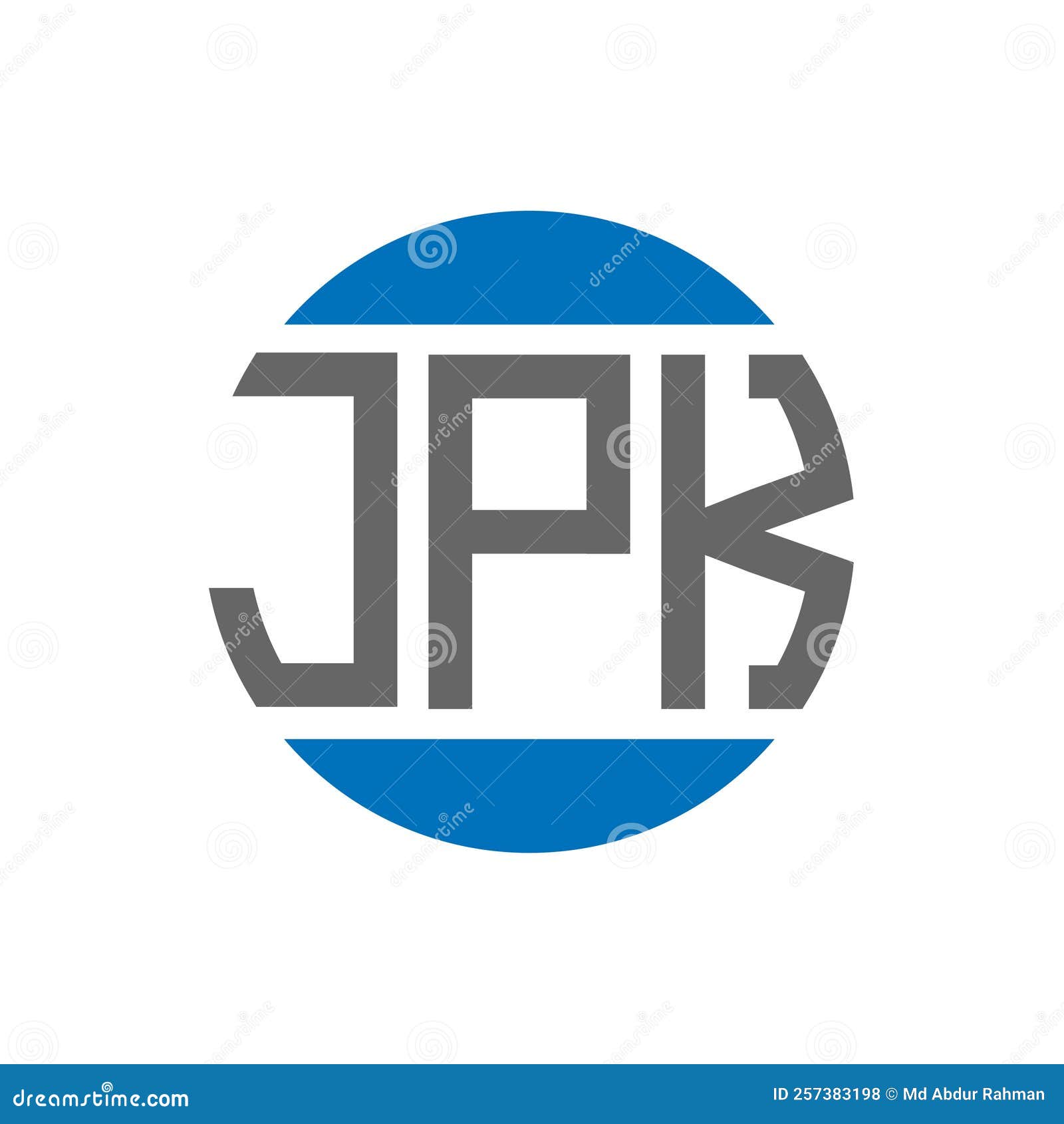 JPK Letter Logo Design on White Background. JPK Creative Initials ...