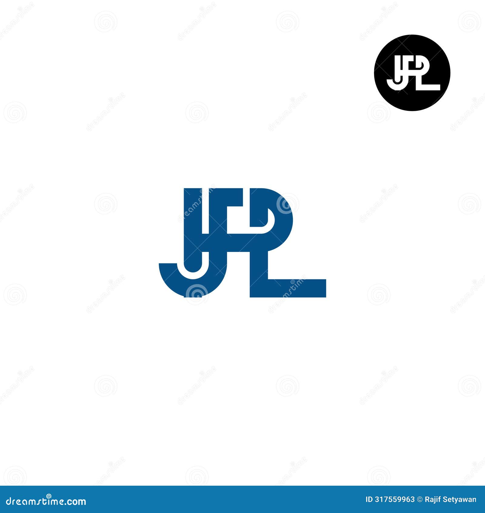 JPL Logo Letter Monogram Design Cartoon Vector | CartoonDealer.com ...