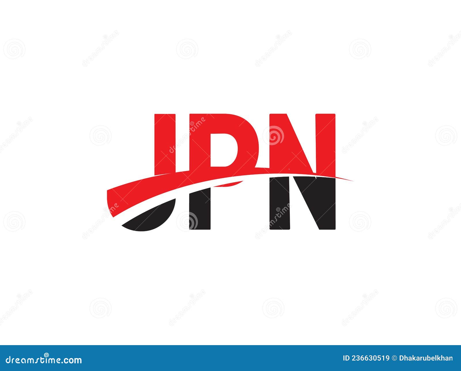 JPN Letter Initial Logo Design Vector Illustration Stock Vector ...