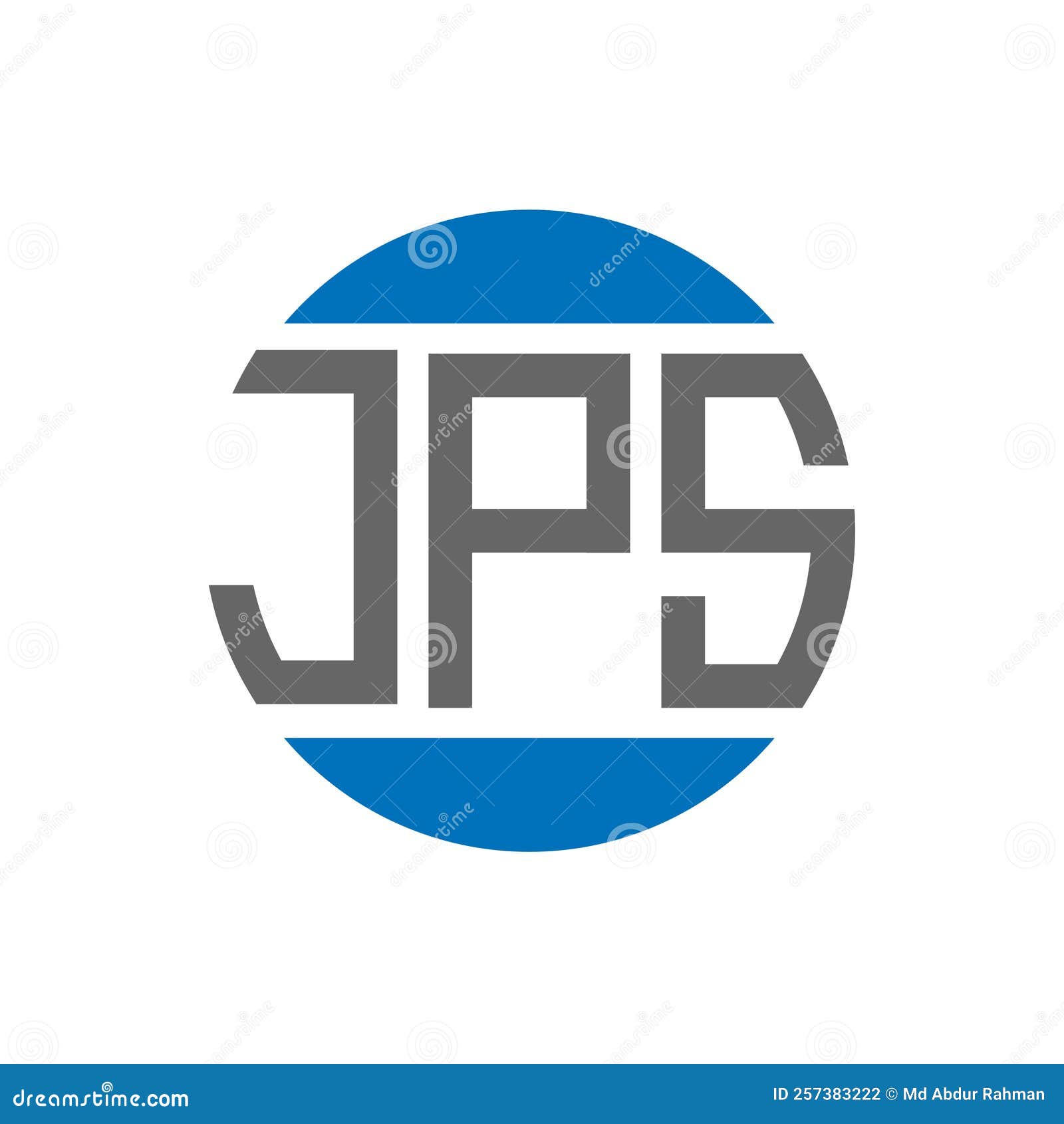 JPS Letter Logo Design On White Background. JPS Creative Initials ...
