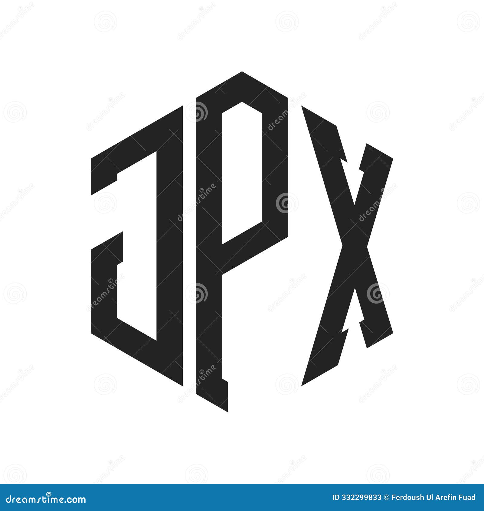 JPX Logo Design. Initial Letter JPX Monogram Logo Using Hexagon Shape ...