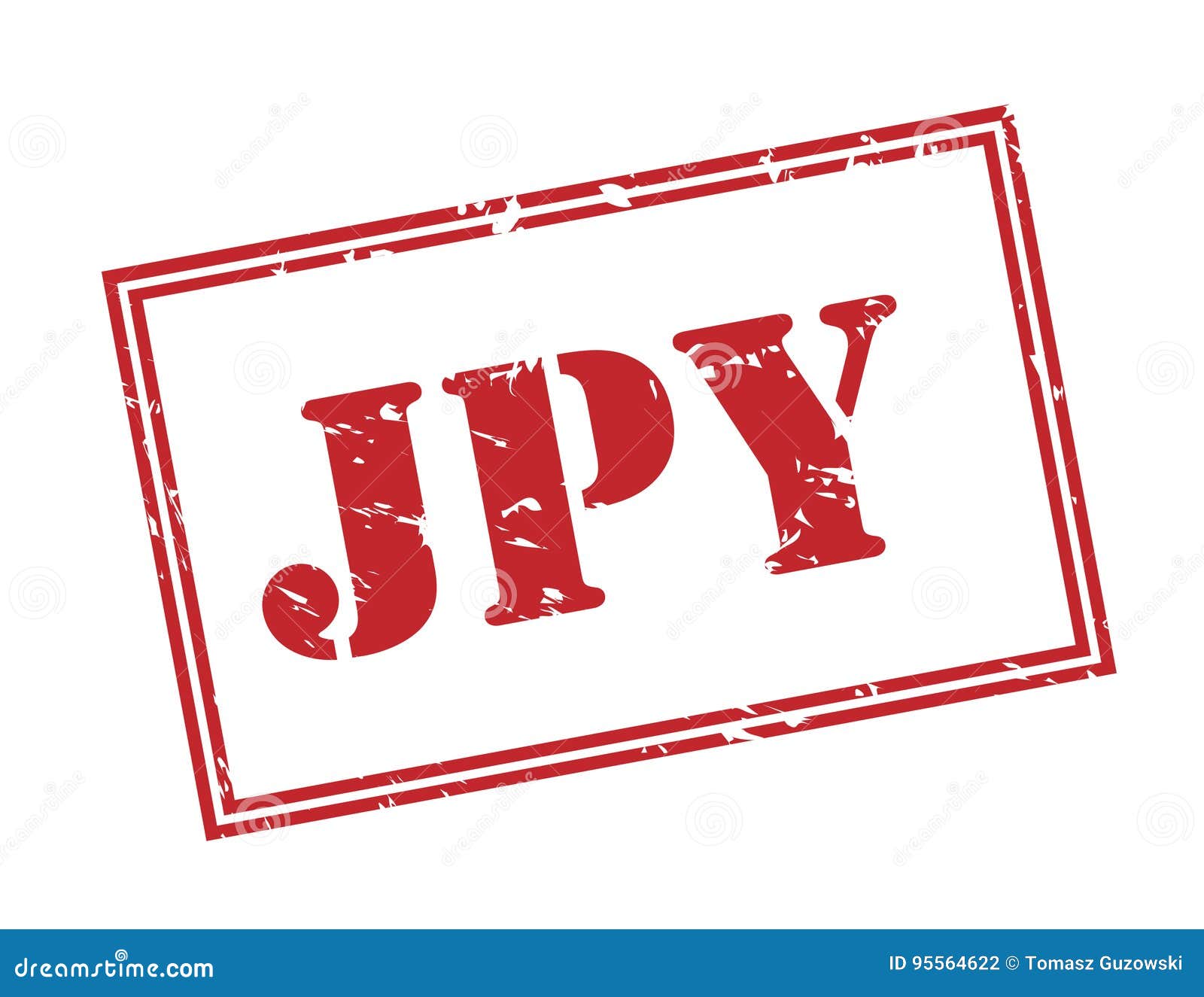 Jpy Stamp on White Background Stock Illustration - Illustration of ...