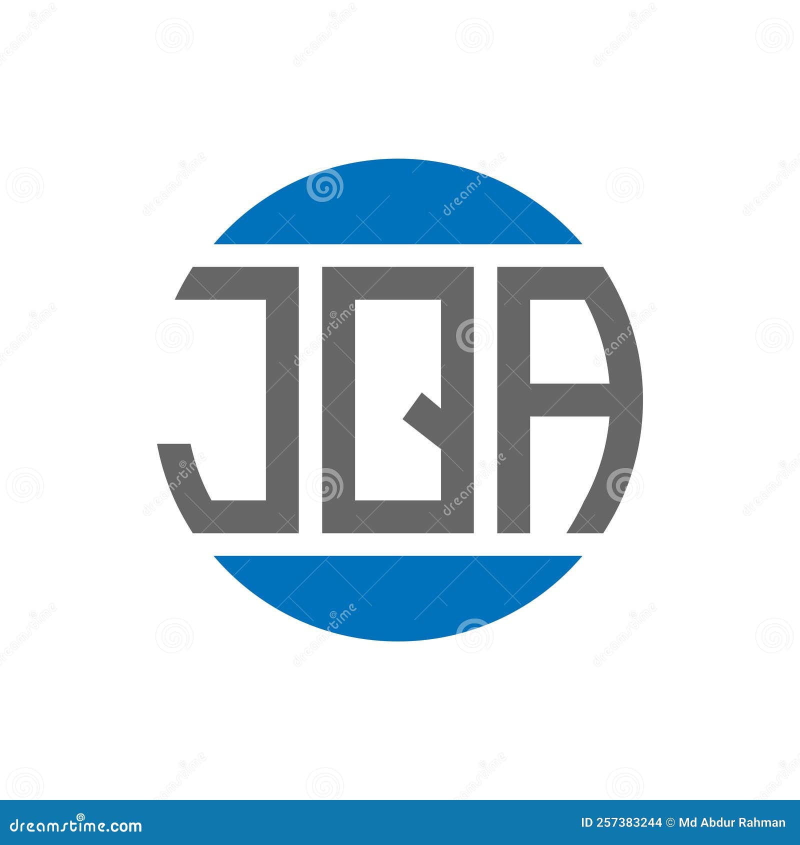 JQA Letter Logo Design on White Background. JQA Creative Initials ...