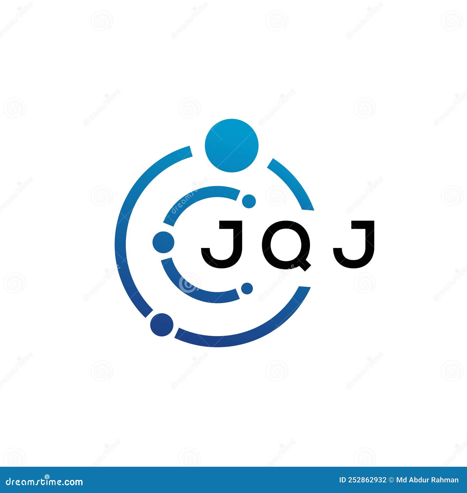 JQJ Letter Technology Logo Design on White Background. JQJ Creative ...