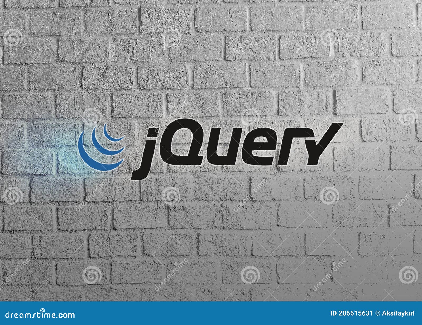 Jquery 1 On Wall Realistic Texture Editorial Photo | CartoonDealer.com ...