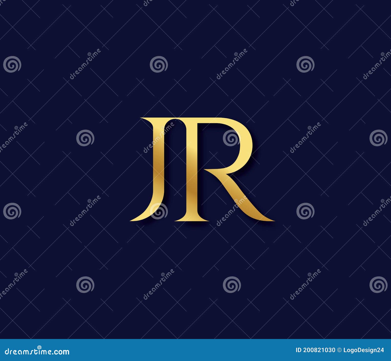 JR Alphabet Modern Logo Design Concept Stock Vector - Illustration of ...