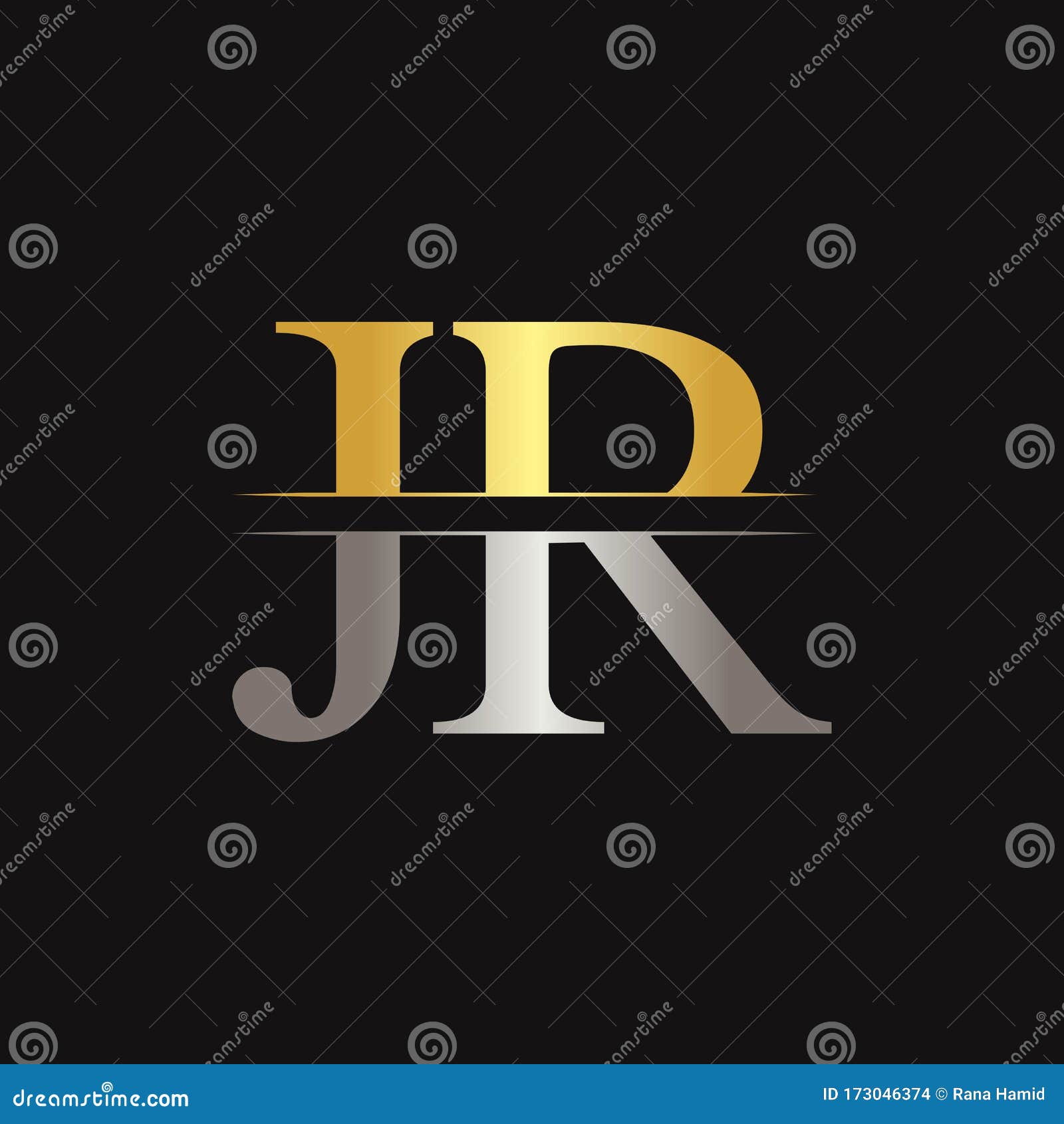 JR Letter Type Logo Design Vector Template. Abstract Letter JR Logo ...