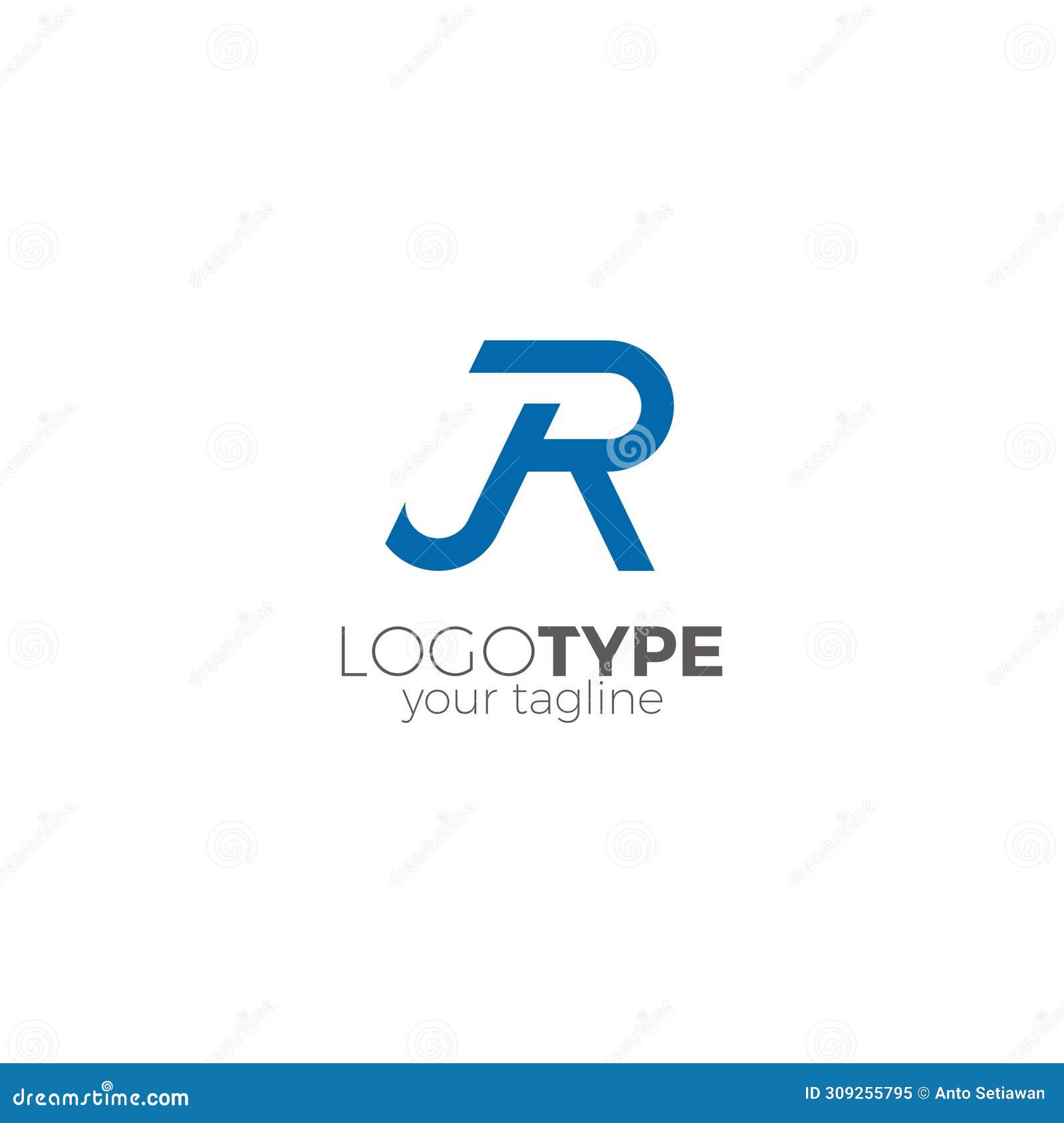 JR Logo Design. Letter RJ Logo Stock Vector - Illustration of business ...