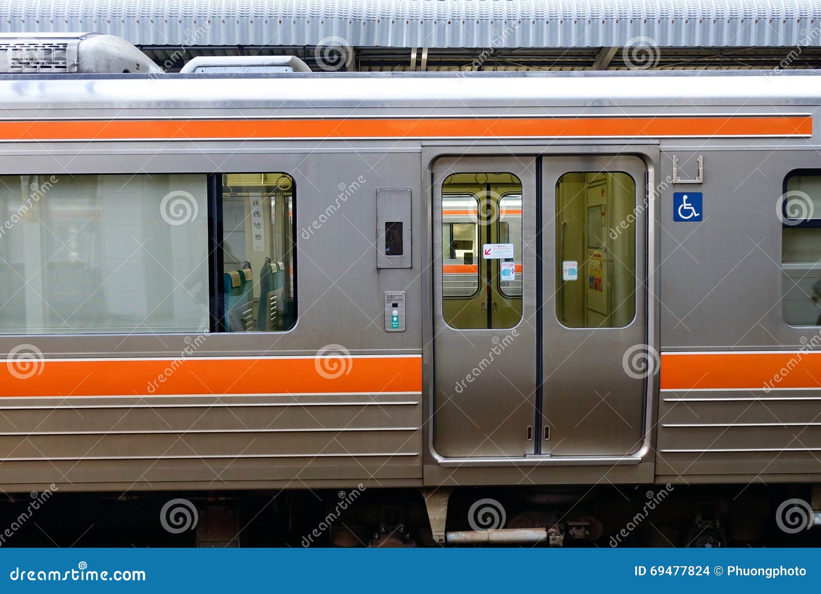 JR Train at the Maibara Station in Japan Editorial Stock Image - Image ...
