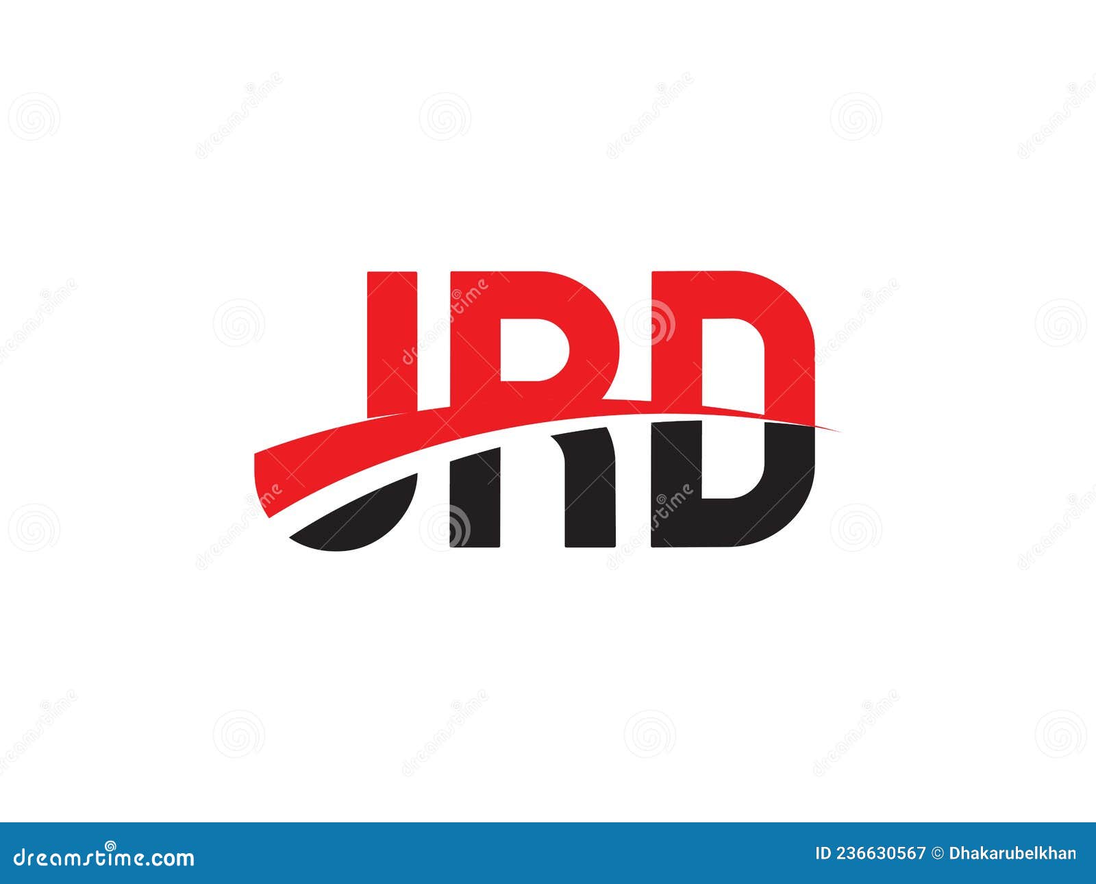 JRD Letter Initial Logo Design Vector Illustration Stock Vector ...