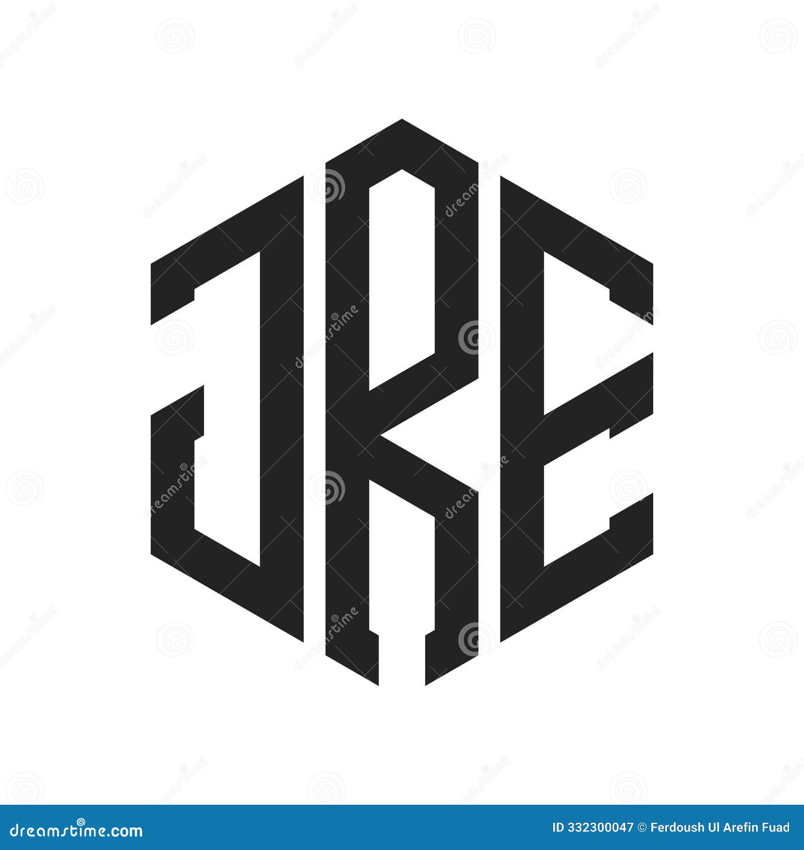 JRE Logo Design. Initial Letter JRE Monogram Logo Using Hexagon Shape ...