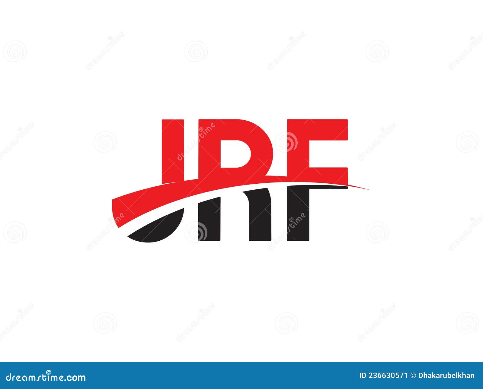 JRF Letter Initial Logo Design Vector Illustration Stock Vector ...
