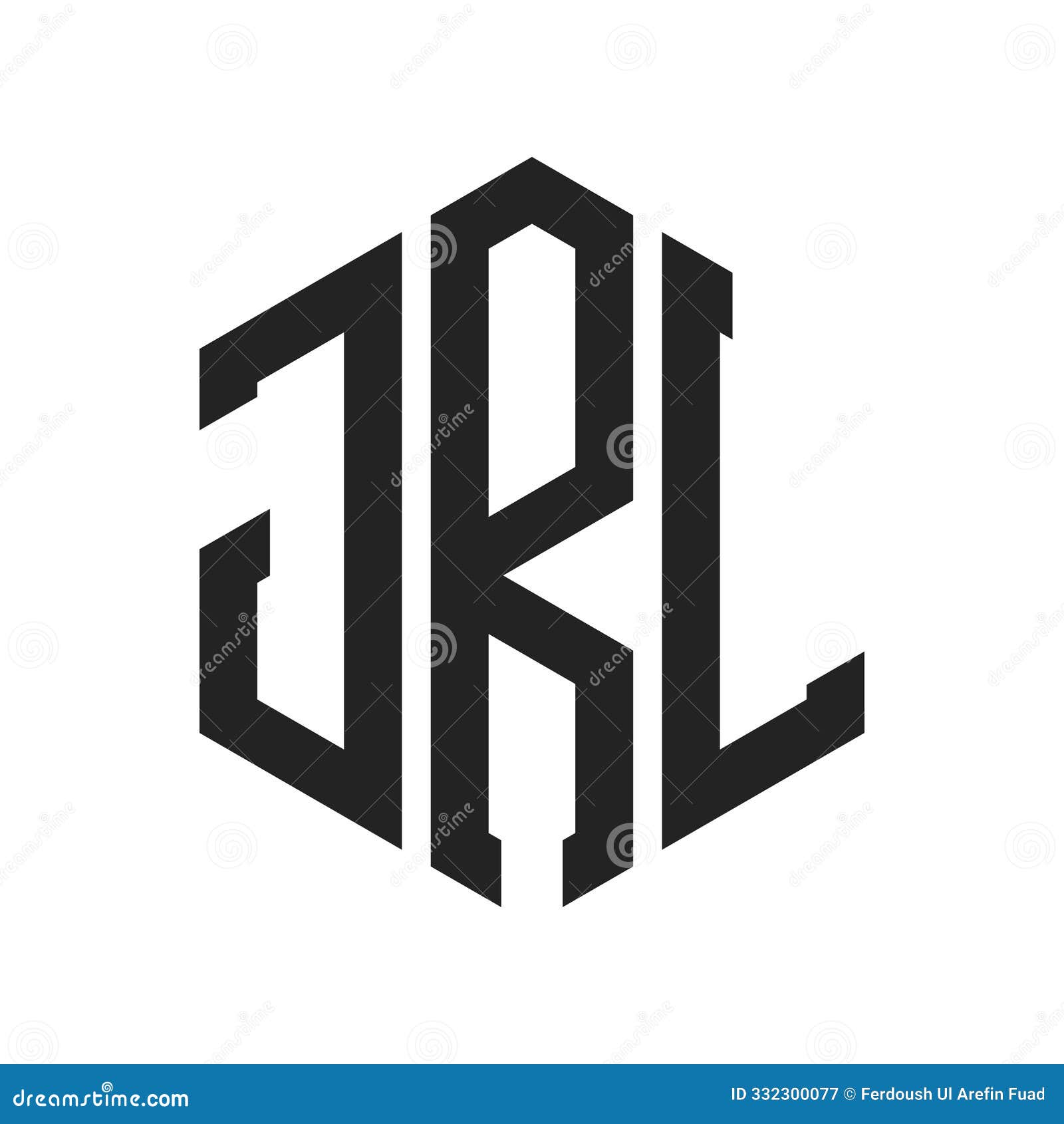 JRL Logo Design. Initial Letter JRL Monogram Logo Using Hexagon Shape ...