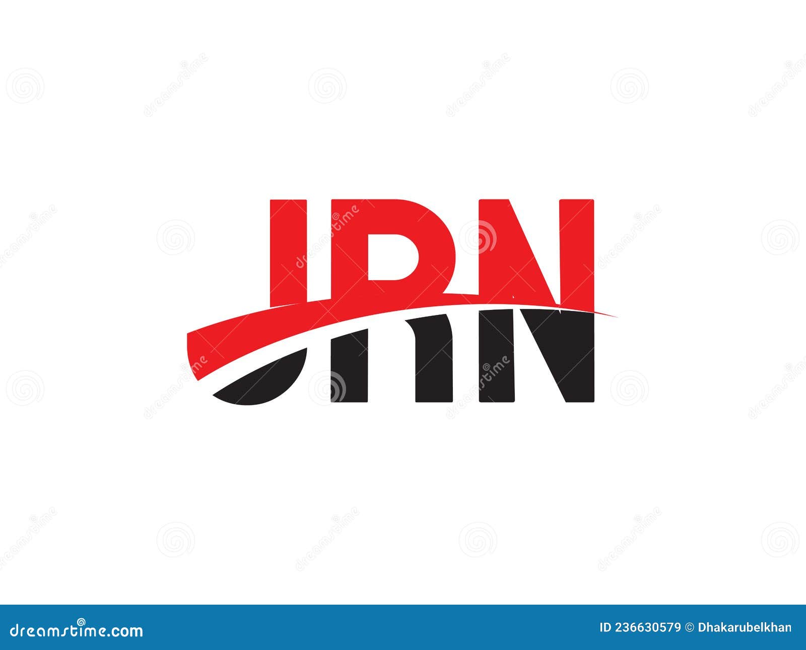 JRN Letter Initial Logo Design Vector Illustration Stock Vector ...
