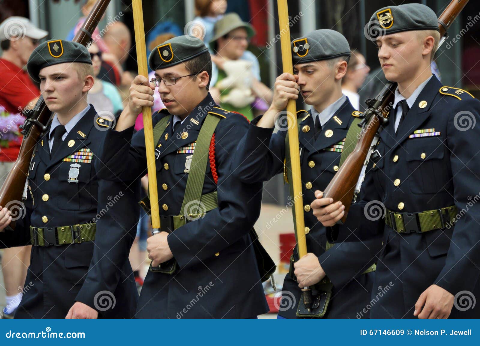 JROTC Members March in Memorial Day Parade Editorial Stock Image ...