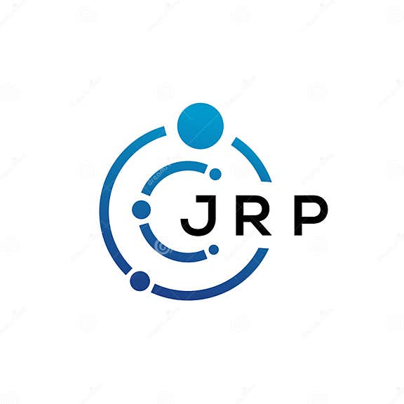 JRP Letter Technology Logo Design on White Background. JRP Creative ...