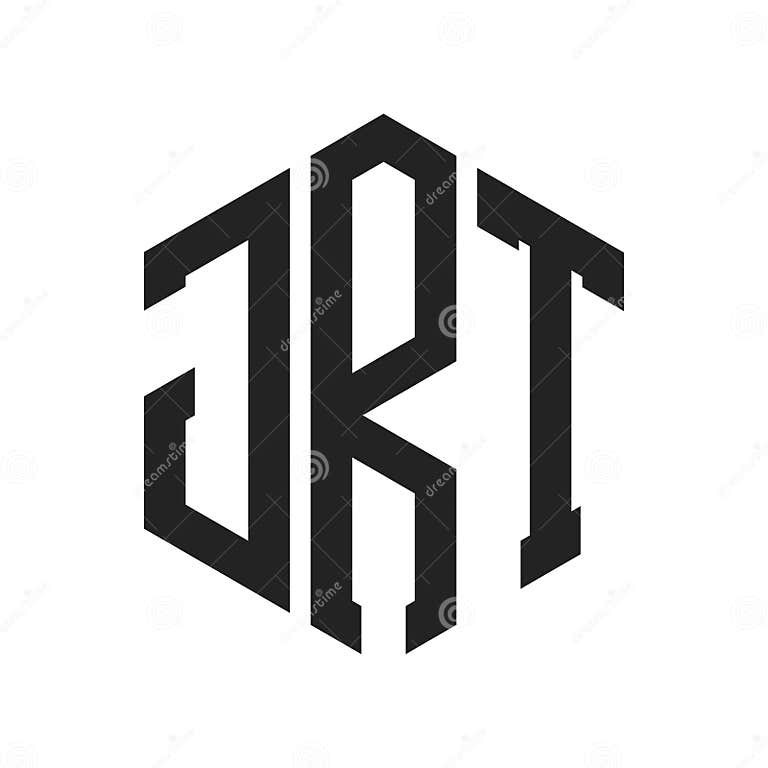 JRT Logo Design. Initial Letter JRT Monogram Logo Using Hexagon Shape ...