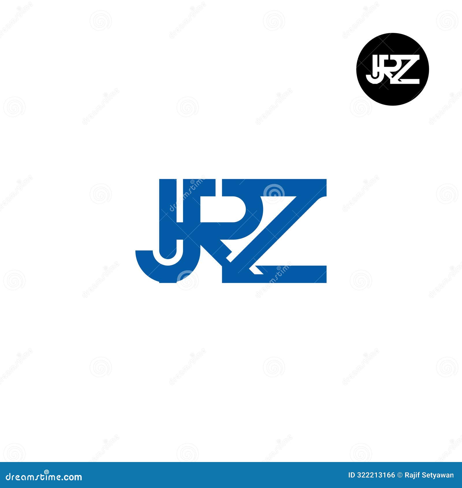 JRZ Logo Letter Monogram Design Stock Vector - Illustration of modern ...