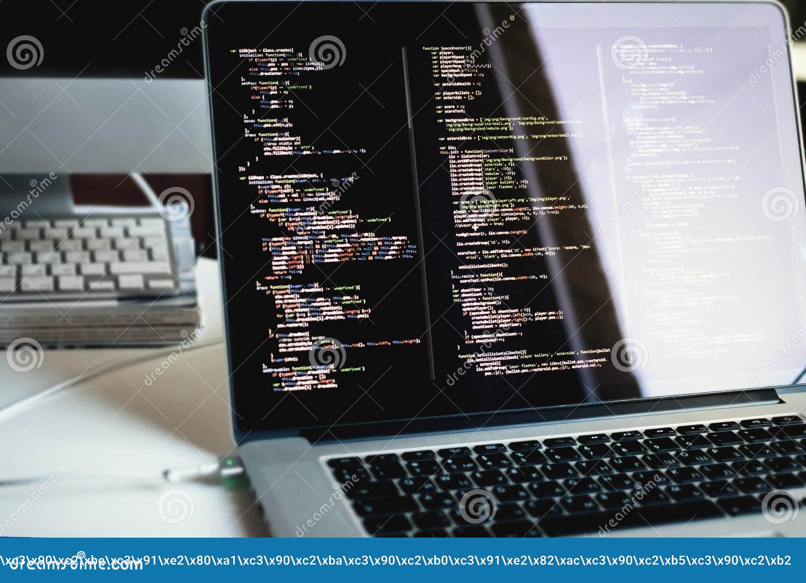 Js Code On Laptop Screen Web Development Stock Image Image Of Abstract Programming 65437271