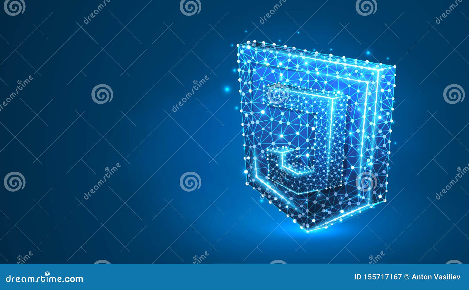 Js Java Script Coding Language Sign Device Programming Developing Concept Stock Vector