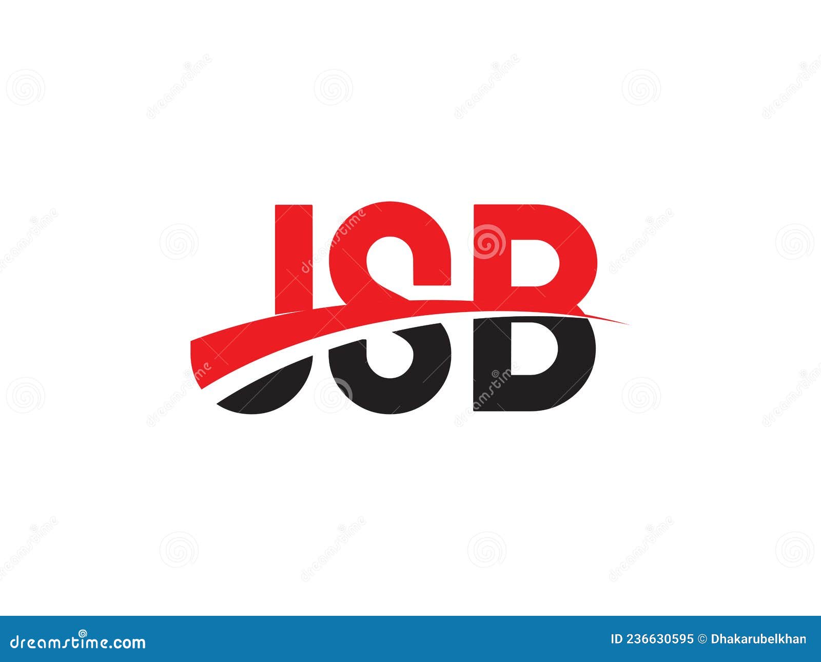 JSB Letter Initial Logo Design Vector Illustration Stock Vector ...