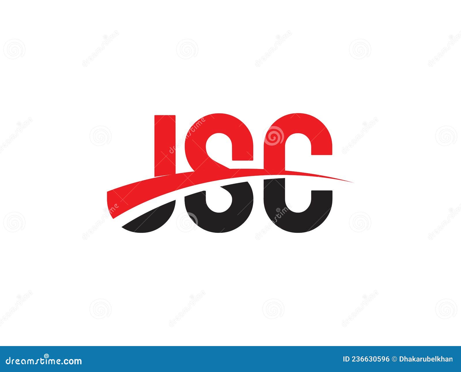 JSC Letter Initial Logo Design Vector Illustration Stock Vector ...