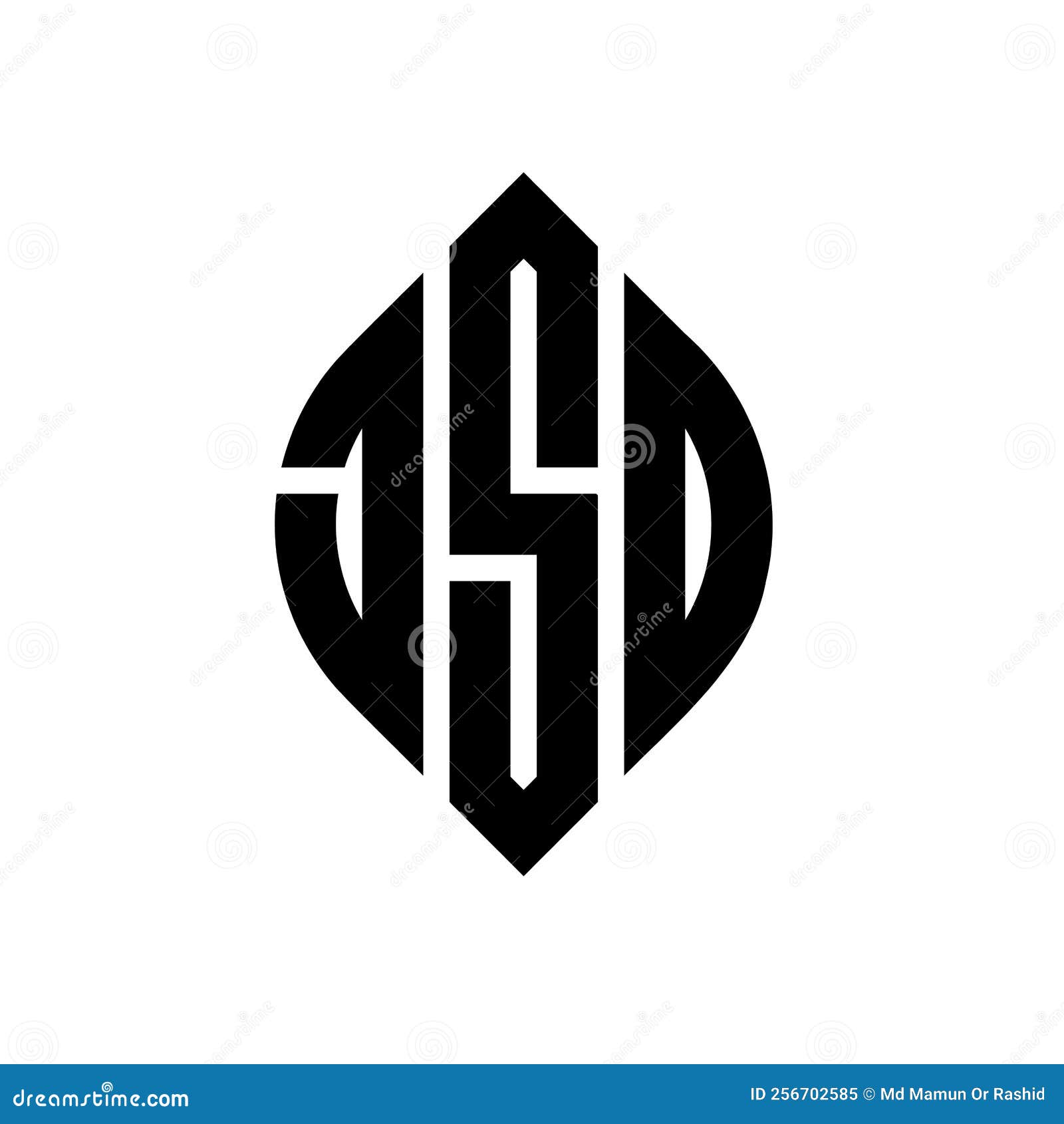 JSD Circle Letter Logo Design with Circle and Ellipse Shape. JSD ...