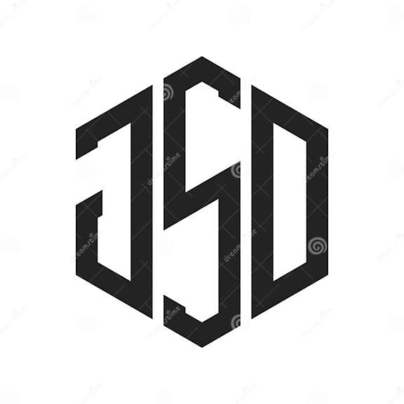 JSD Logo Design. Initial Letter JSD Monogram Logo Using Hexagon Shape ...