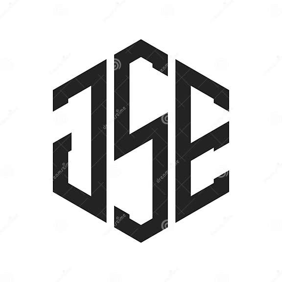 JSE Logo Design. Initial Letter JSE Monogram Logo Using Hexagon Shape ...