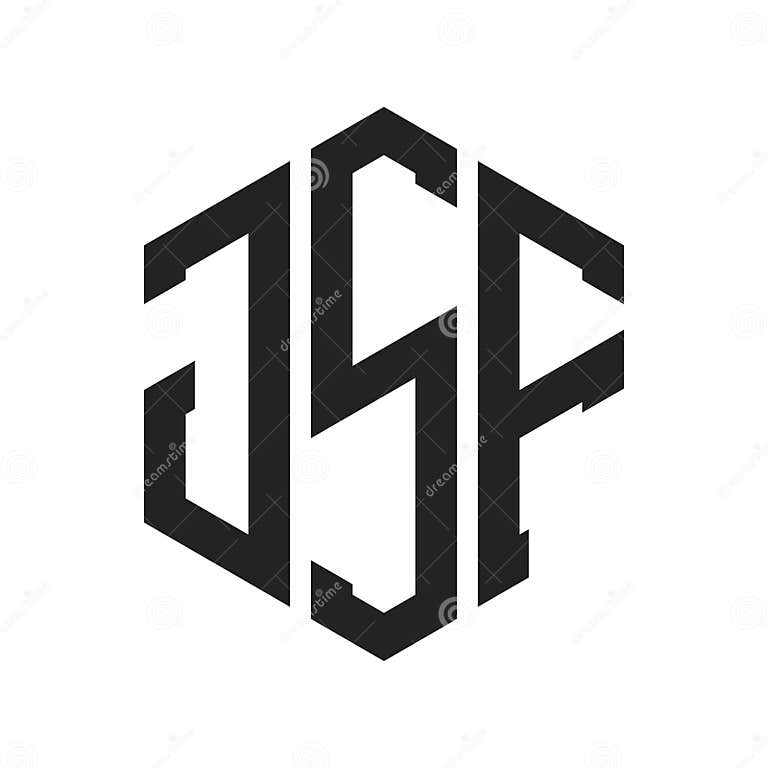 JSF Logo Design. Initial Letter JSF Monogram Logo Using Hexagon Shape ...