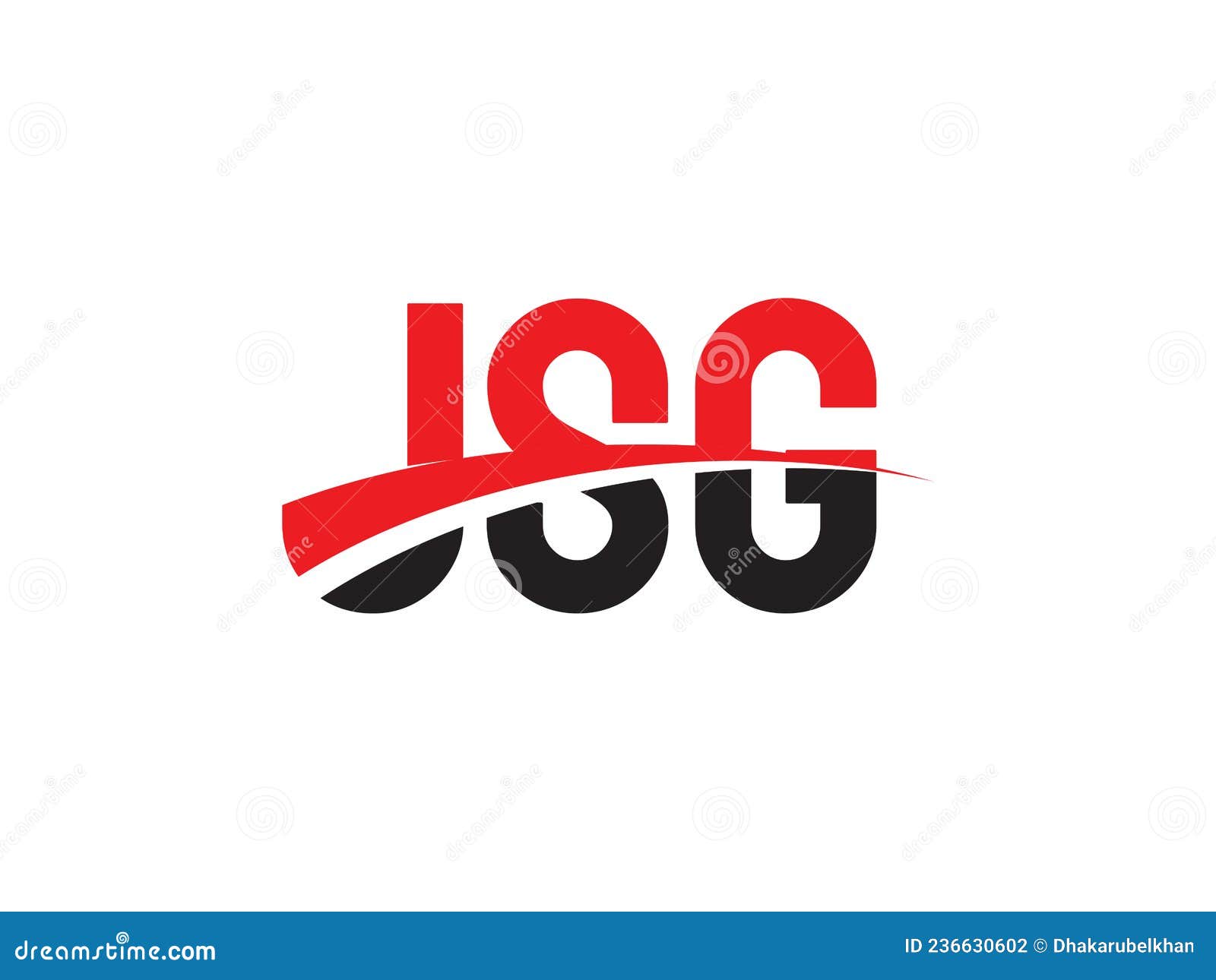JSG Letter Initial Logo Design Vector Illustration Stock Vector ...