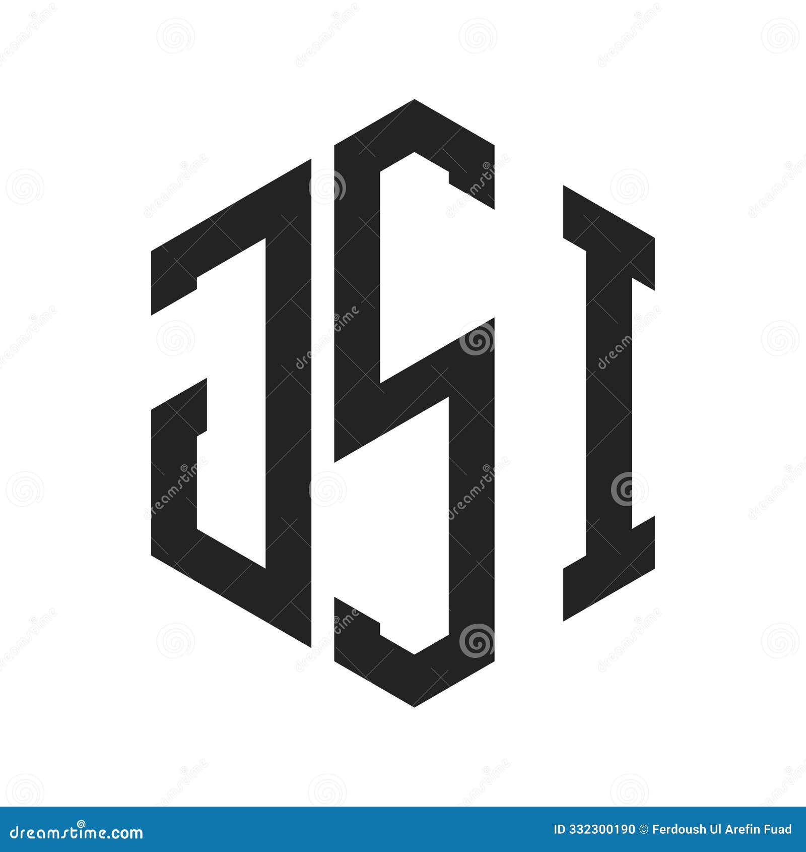JSI Logo Design. Initial Letter JSI Monogram Logo Using Hexagon Shape ...