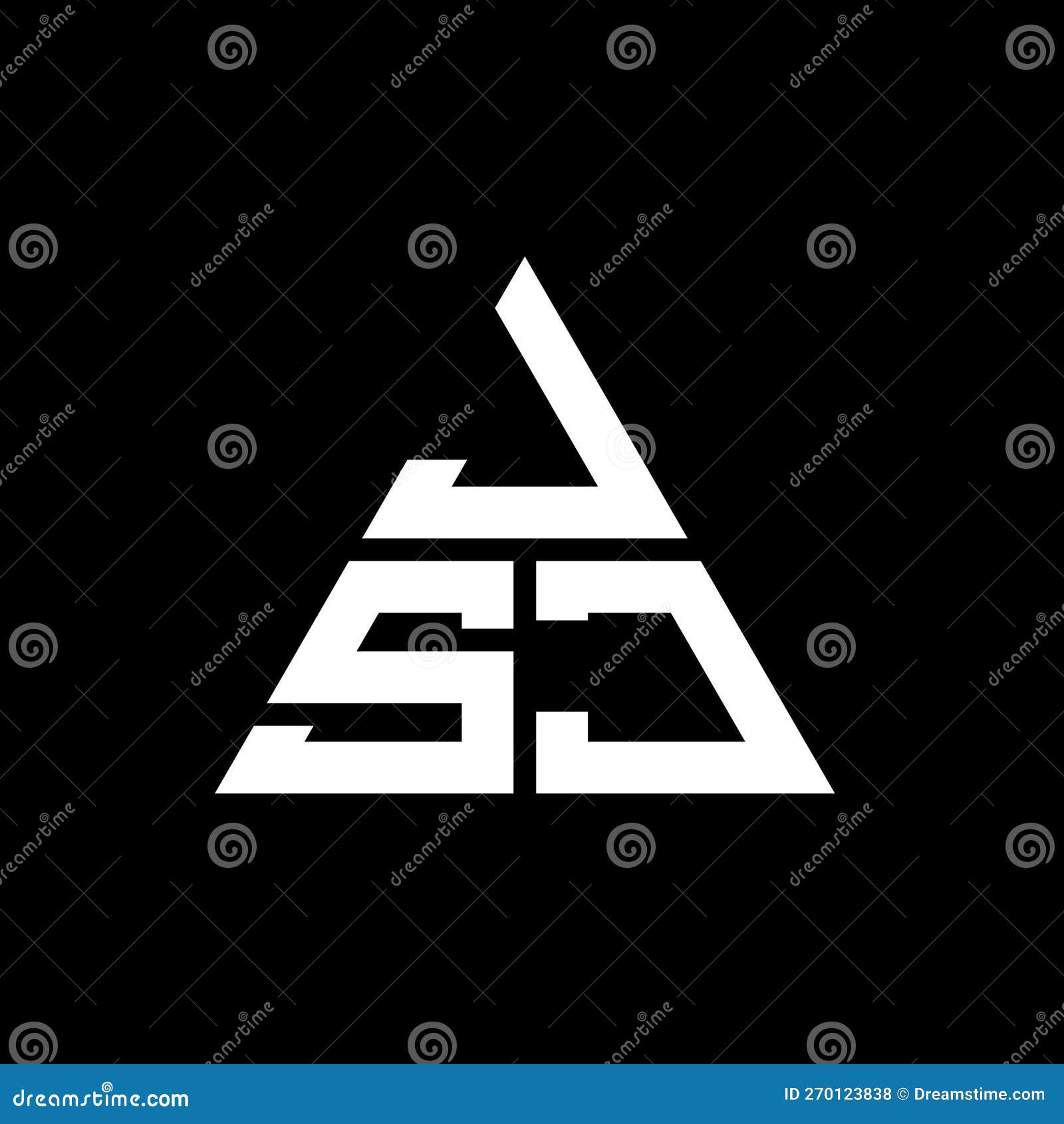 JSJ Triangle Letter Logo Design With Triangle Shape. JSJ Triangle Logo ...