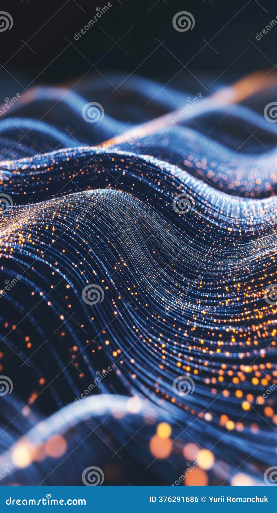 Json Neon Vibrant Colors Depicting The Digital Wave Of Big Data In A ...