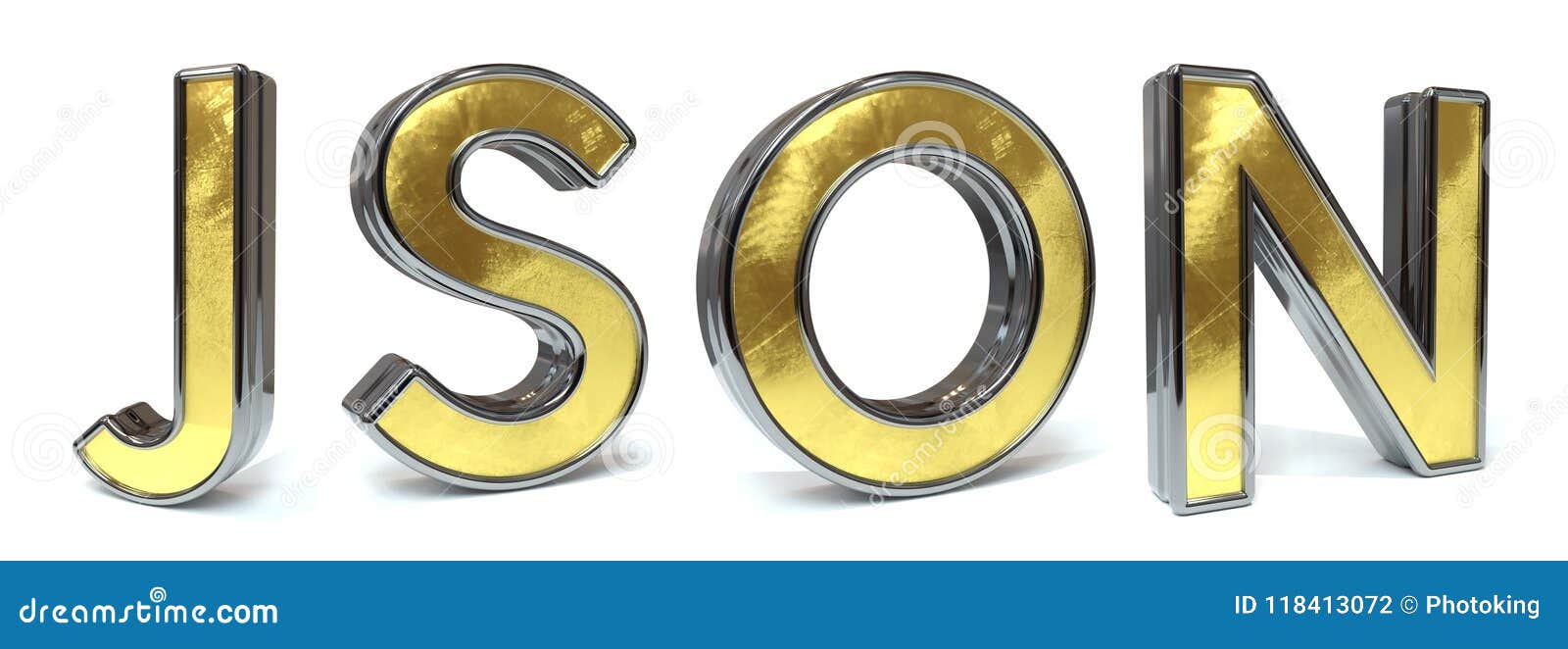 Json to golden text stock illustration. Illustration of notation ...