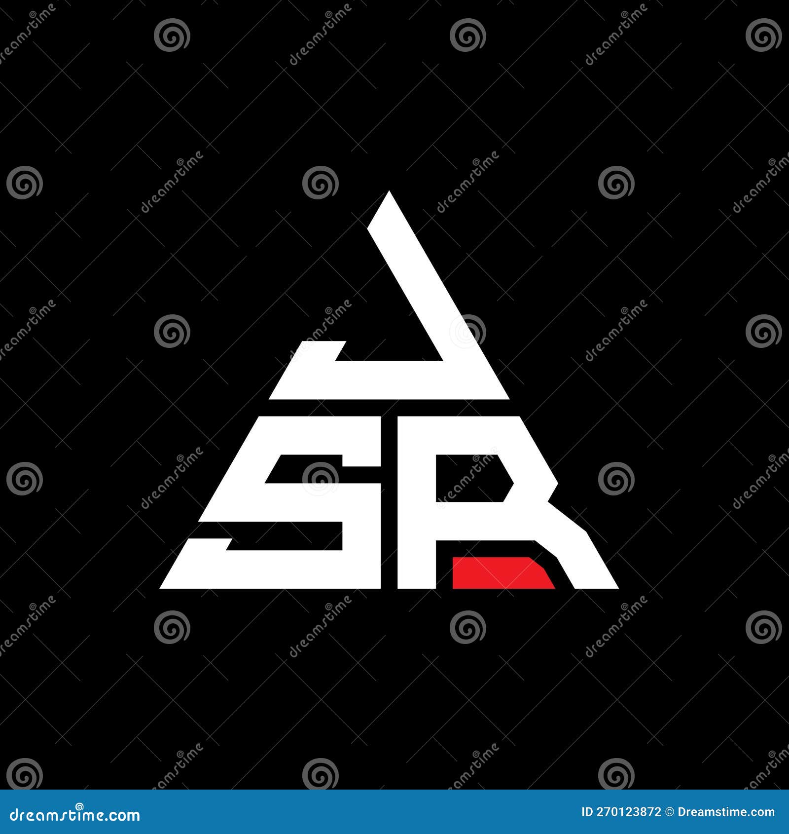 JSR Triangle Letter Logo Design with Triangle Shape. JSR Triangle Logo ...