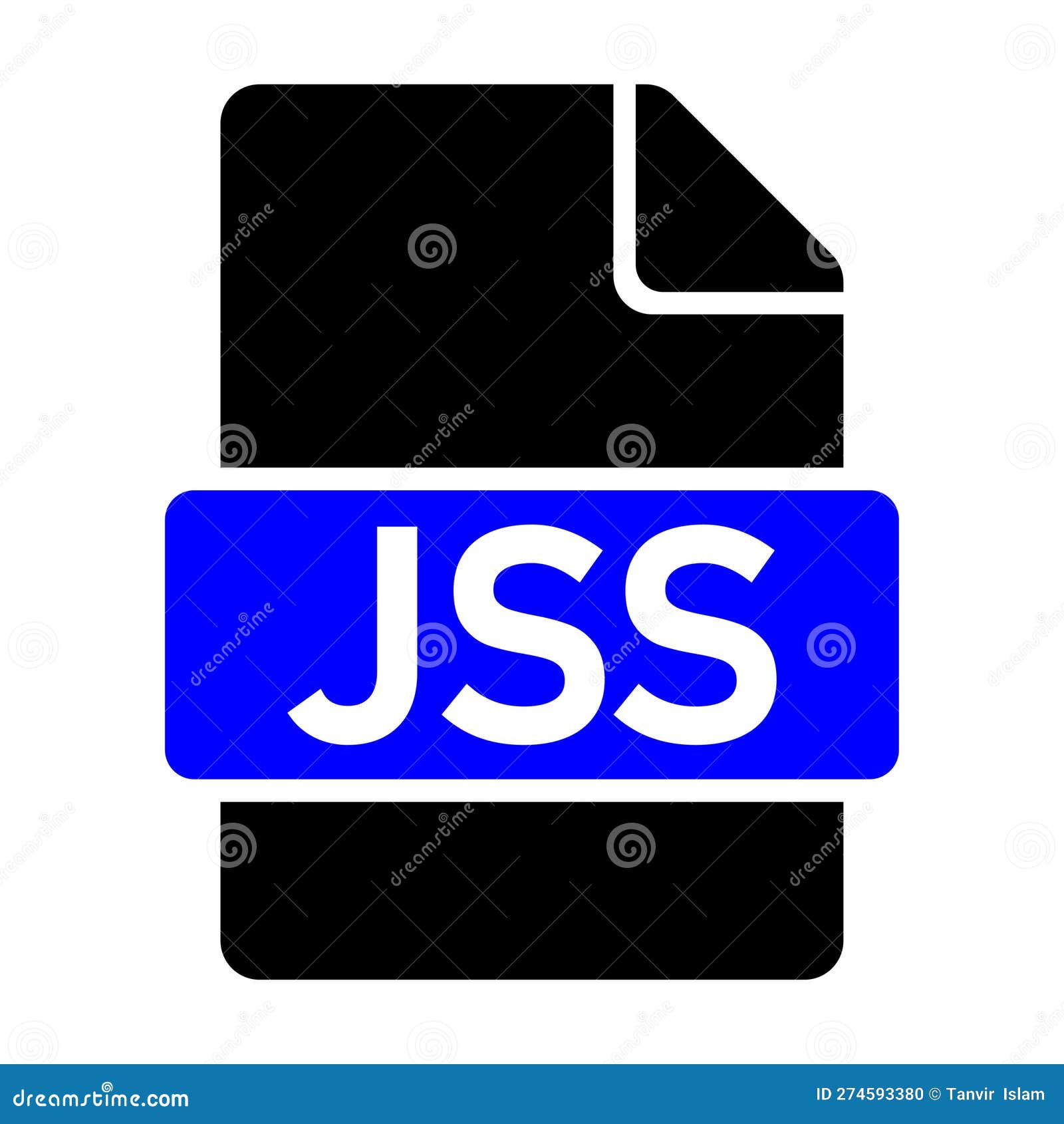 JSS File Format Icon stock vector. Illustration of document - 274593380