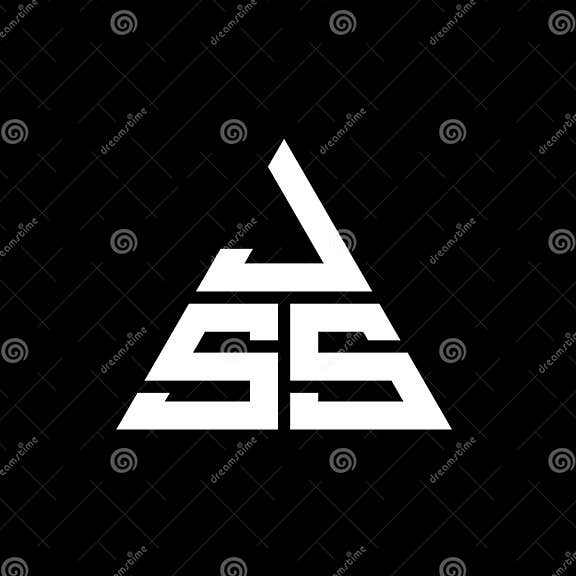 JSS Triangle Letter Logo Design with Triangle Shape. JSS Triangle Logo ...