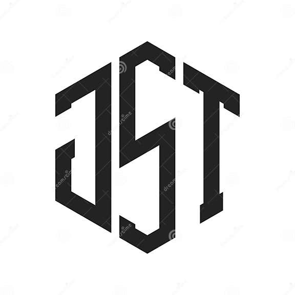 JST Logo Design. Initial Letter JST Monogram Logo Using Hexagon Shape ...