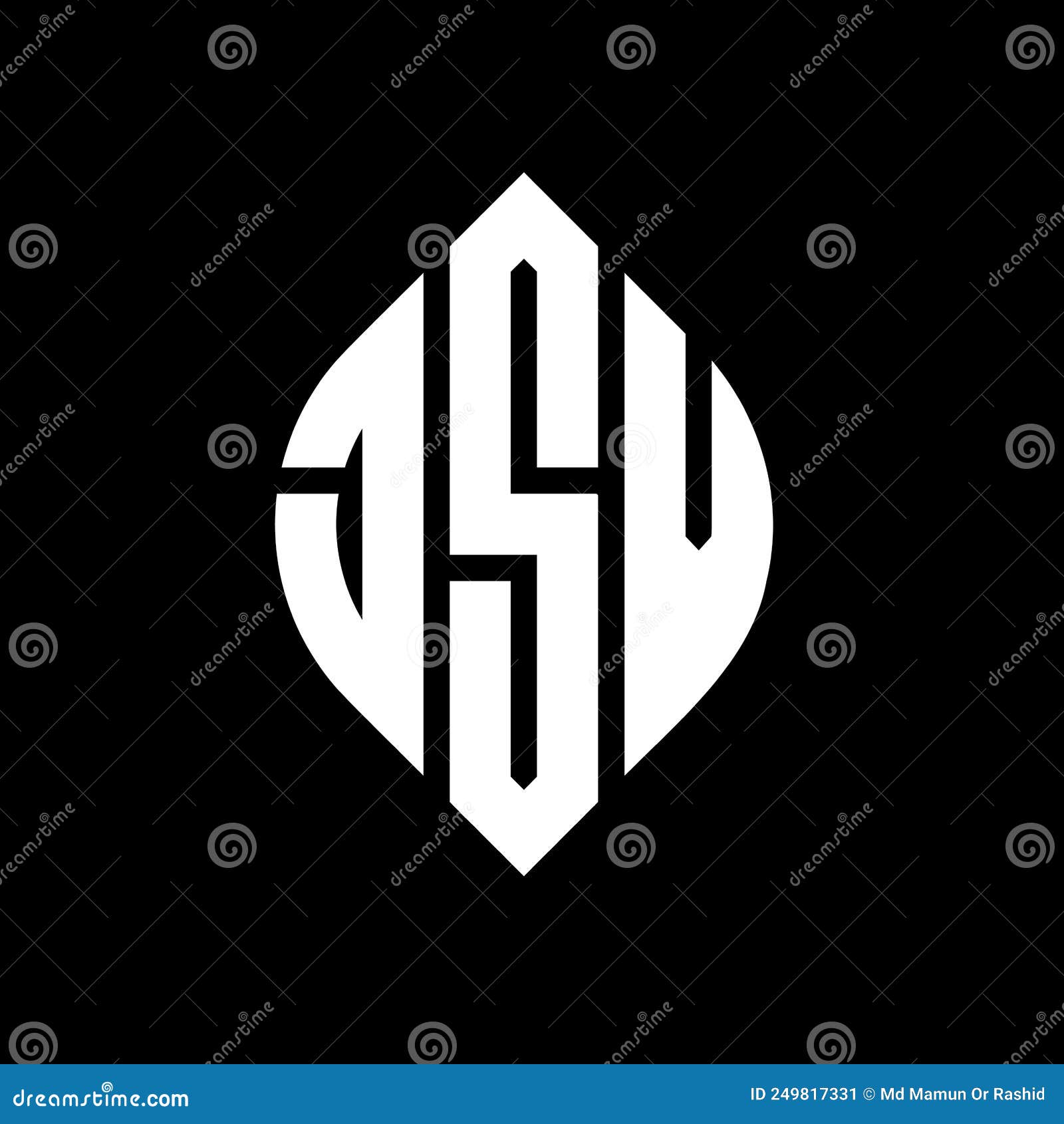 JSV Circle Letter Logo Design with Circle and Ellipse Shape. JSV ...