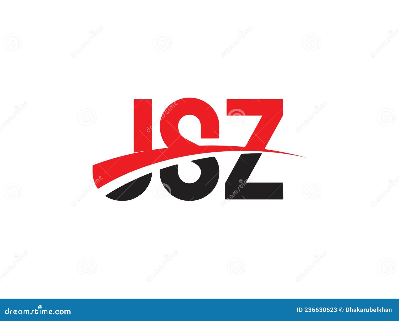 JSZ Letter Initial Logo Design Vector Illustration Stock Vector ...