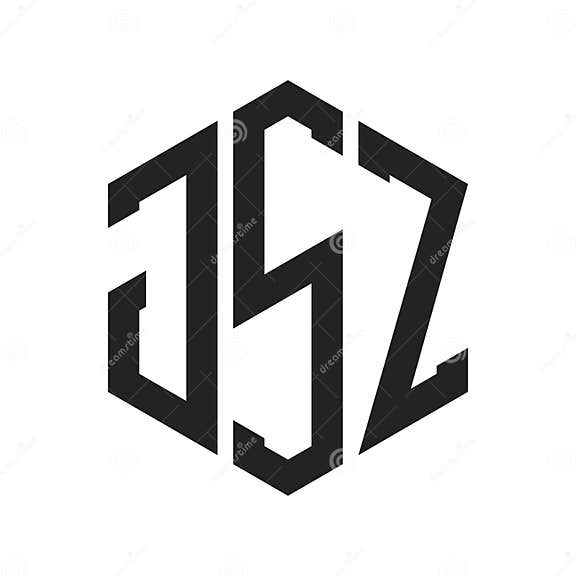 JSZ Logo Design. Initial Letter JSZ Monogram Logo Using Hexagon Shape ...