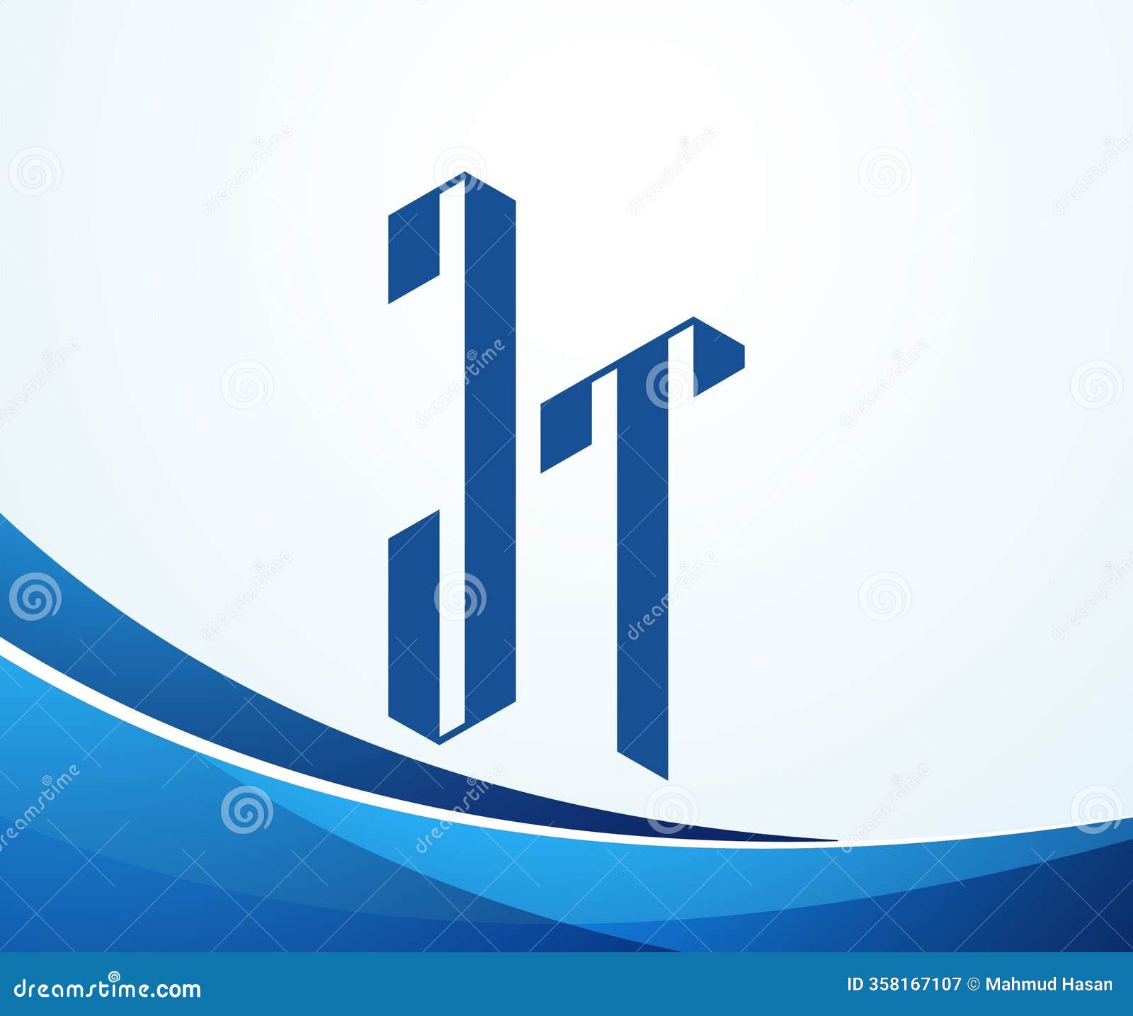 JT Alphabet Letter Logo Design Template Elements Stock Vector ...