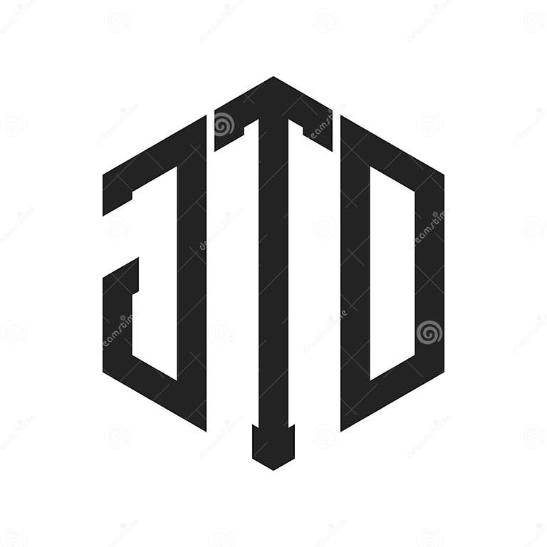 JTD Logo Design. Initial Letter JTD Monogram Logo Using Hexagon Shape ...