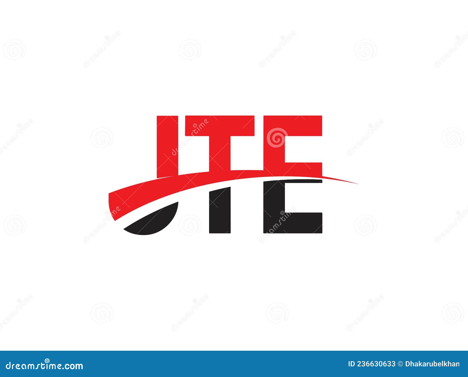 JTE Letter Initial Logo Design Vector Illustration Stock Vector ...